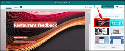How To Change Microsoft Forms Themes Make Unique Format
