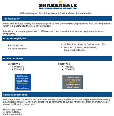 create your own html program bio shareasale blog