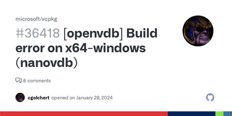 Openvdb Build Error On X64 Windows Nanovdb · Issue 36418