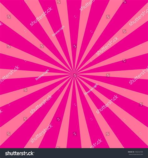 Pink Sunburst Pattern Background Rays Radial Stock Vector Royalty Free 728242105