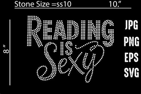Reading Is Sexy Rhinestone Graphic By Mandala Design Creative Fabrica