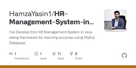 GitHub HamzaYasin HR Management System In Java Using Swing Framework I Ve Develop This HR