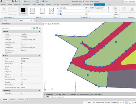 Solved Autocad 2022 What Do The Plus Signs That Appear When Selecting Hatches Indicate For