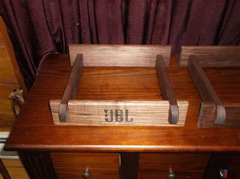Pair Jbl Walnut Speaker Stands Photo Us Audio Mart