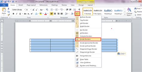 How To Apply Border And Shading In Table Design