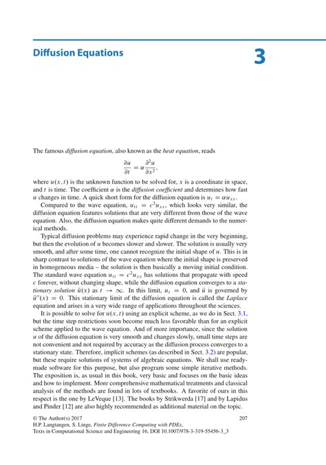 Pdf Diffusion Equations