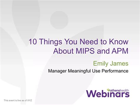 Things You Need To Know About MIPS And APM PPT