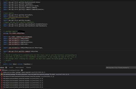Error The Import Revrobotics Cannot Be Resolved Java Chief Delphi