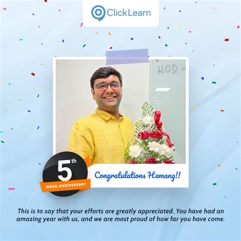 Clicklearn India On Linkedin Workanniversarycelebration 5yearscompleted Workmilestone