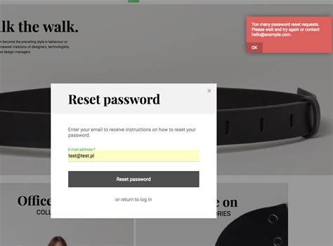 Password Reset Response Undefined · Issue 2378 · Vuestorefrontvue
