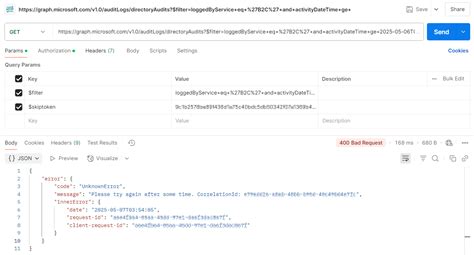 Unable To Obtain B2c Audit Logs Via Ms Graph Microsoft Qanda