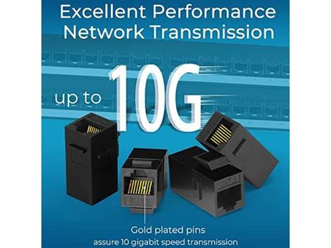 Rapink Patch Panel 48 Port Cat6 With Inline Keystone 10g Support Pass Thru Coupler Patch Panel