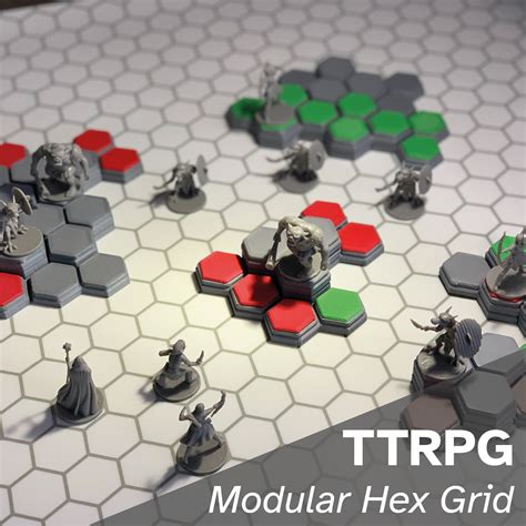 Ttrpg Modular Hex Grid 3d Printing Files Etsy