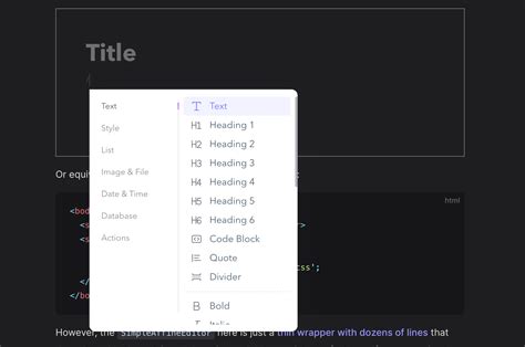 Slash Menu Doesnt Support Dark Mode When Embedded · Issue 1851 · Toeverythingblocksuite · Github