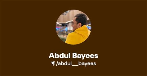 Abdul Bayees Twitter Instagram Linktree