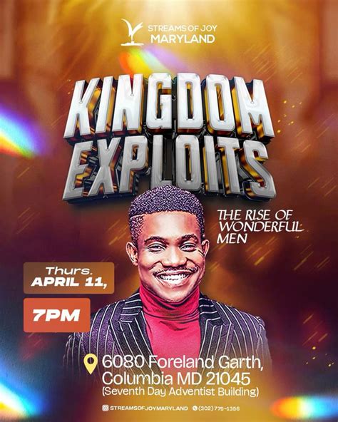 Kingdom Exploits Church Poster Design Church Media Design Church Graphic Design