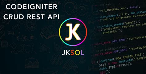 Codeigniter Crud Rest Apicodeigniter Crud Rest Api Api