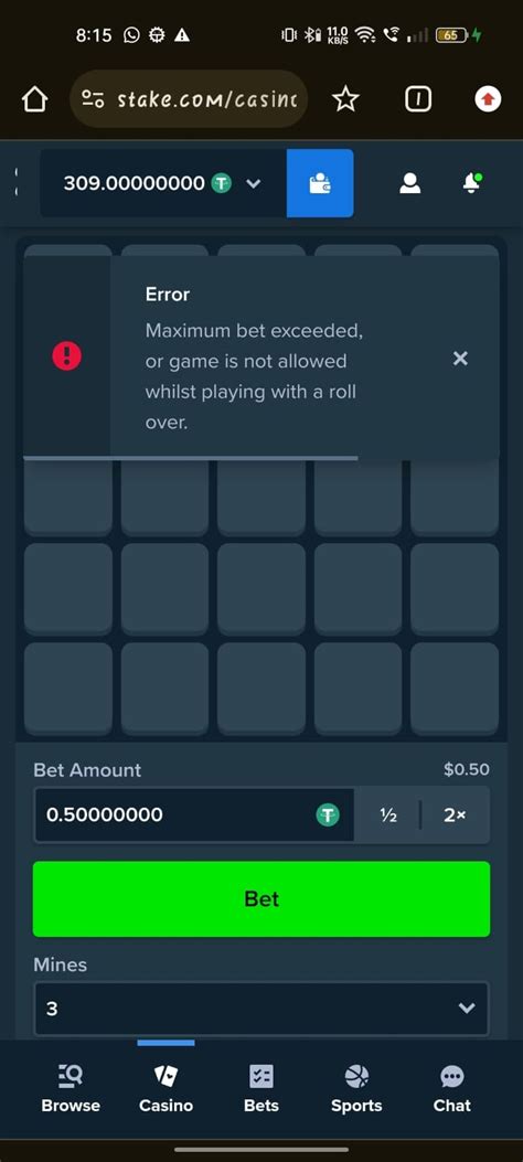 What Is Up With Maximum Bet Exceeded Or Game Is Not Allowed Whilst