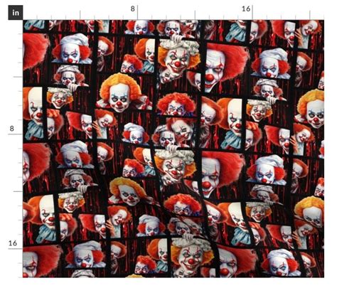 Peeking Clown Comic Mossy Grove Cloth