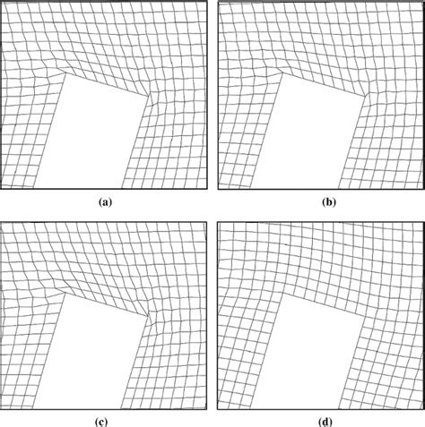 Deformed Mesh Of Strategies 25 A 01 M A Strategy 2 B Strategy
