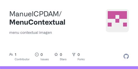 Github Manuelcpdammenucontextual Menu Contextual Imagen