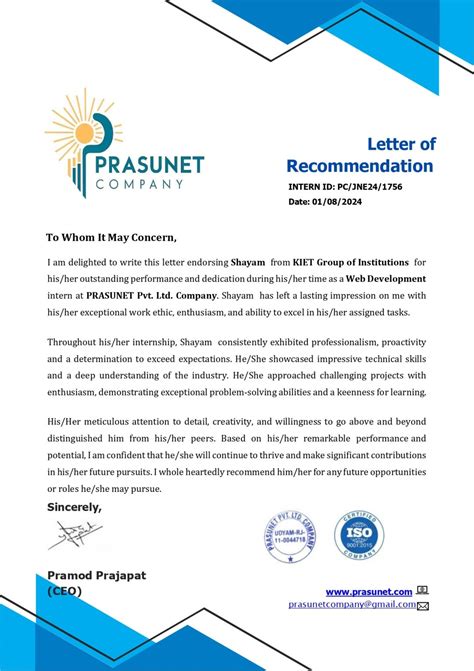 Shayam Saifi On Linkedin Webdevelopment Internship Professionalgrowth Careerdevelopment