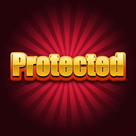 Premium Photo Protected Text Effect Gold  Attractive Background