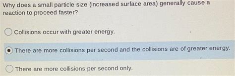 Answered Why Does A Small Particle Size Increased Surface Area Kunduz