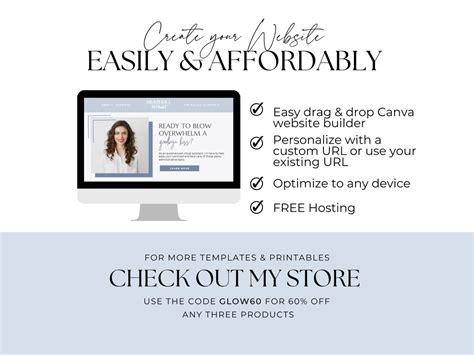 Virtual Assistant Website Template Canva VA Templates Social Media