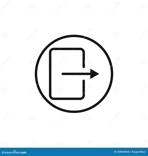 Logout Icon Black Line Art Vector Logo 327909665 Logout Icon Black Line Art Vector Logo 327909665