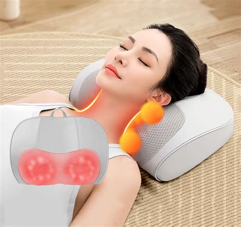 Heated Massaging Neck Pillow Electric Massage Pillow Ifirst
