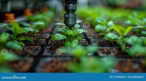 Revolutionizing Agriculture Futuristic Robotic Arms Harvesting Crops In A High Tech Farm With