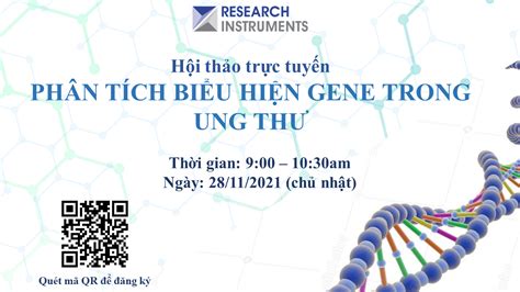 HỘi ThẢo TrỰc TuyẾn Ứng DỤng PhÂn TÍch BiỂu HiỆn Gen Trong NghiÊn CỨu Ung ThƯ” Gene Expression