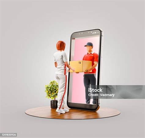 특이한 3d 일러스트 스마트 폰 응용 프로그램 개념에 대한 스톡 사진 및 기타 이미지 개념 개발 고객 Istock