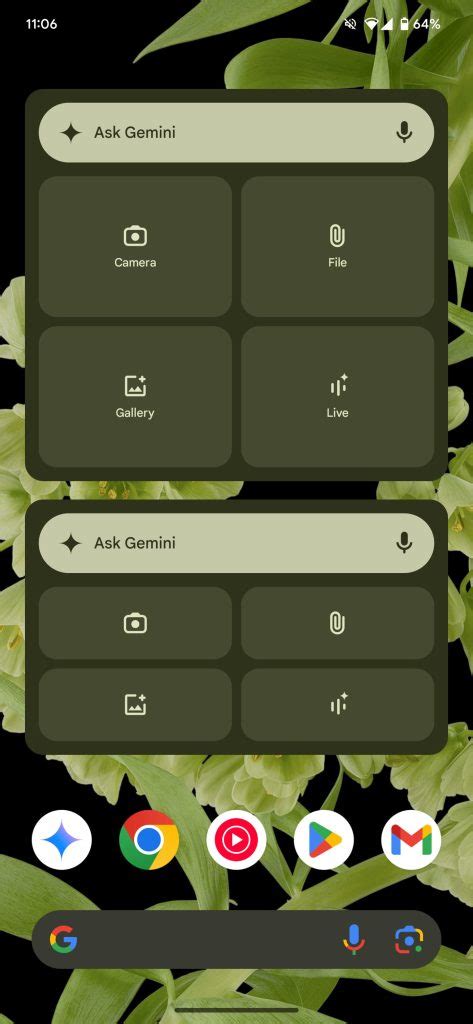Gemini App Rolling Out Material You Homescreen Widget On Android