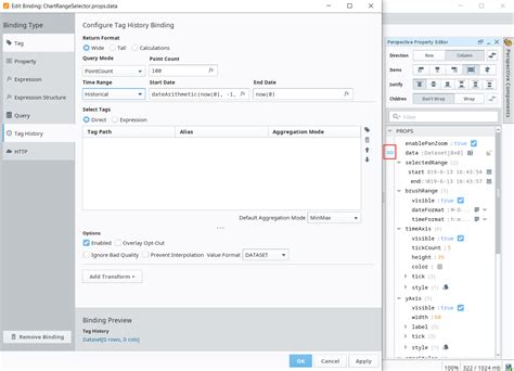 Perspective Chart Range Selector Ignition User Manual