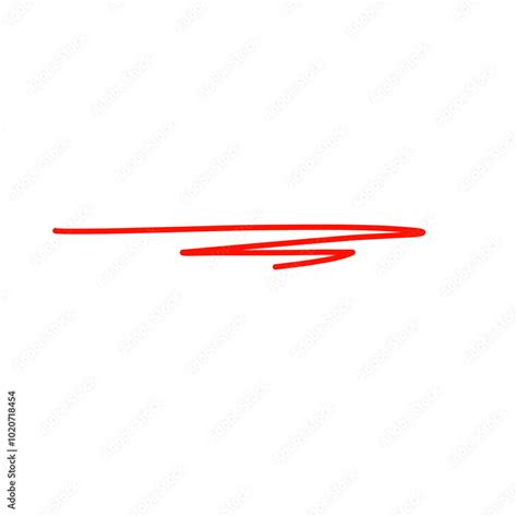 Vector Of Red Underline Stock Vector Adobe Stock
