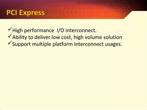 Introductiontopcieexpress Ppt