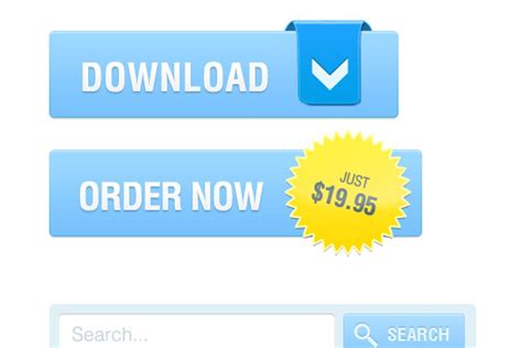 Soft Satin Web Button And Icon Set — Medialoot