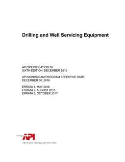 API Spec 7K PDF Norm Library