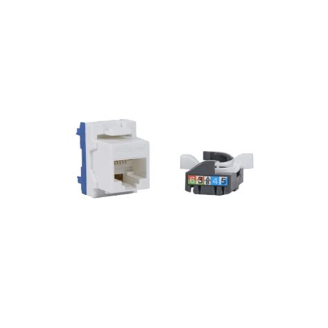 Prolink 1g Rotating Tooless Connection Module Cat6 Utp White Via Link