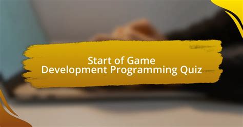 Game Development Programming Quiz Sg Game Development Programming Quiz Sg
