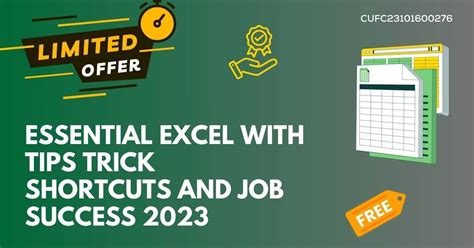 Essential Excel With Tips Trick Shortcuts And Job Success 2023 Cigma Foundation