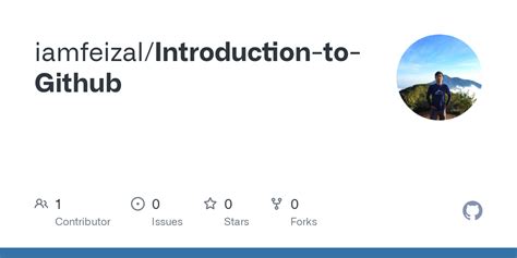 Github Iamfeizalintroduction To Github