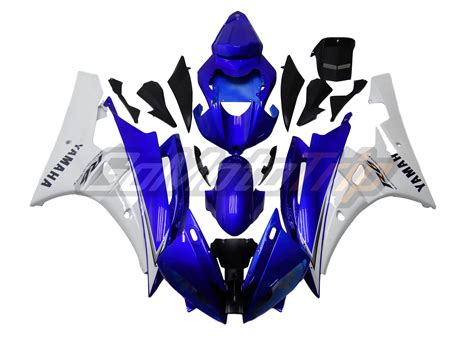 Best 2006 2007 Yamaha Yzf R6 Blue White Fairing Gomototrip
