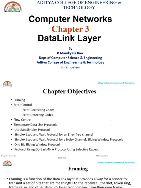 datalink layer unit 3 pdf transmission control protocol error detection and correction