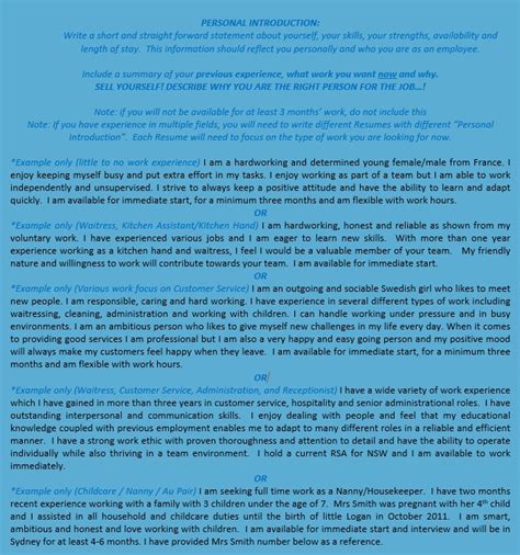 Guide To Writing A CV Australian Backpackers