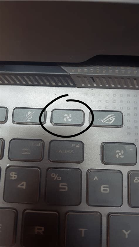 Is There Any Way To Disable The Cpu Fan Button In My Rog Strix G 15