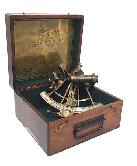 Brass Nautical Large Brass Sextant Navigation Instrument Sextante Navegacion Marine Sextant In