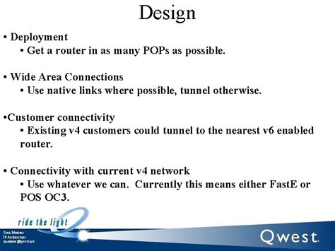 Building An IPv Test Network Sean Mentzer